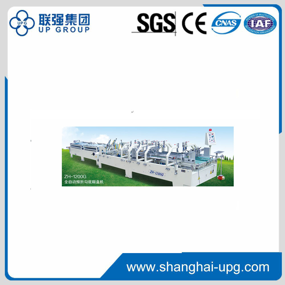 LQ-ZH-1200G Automatic Crash Lock Bottom Folder Gluer with Pre-fold ...